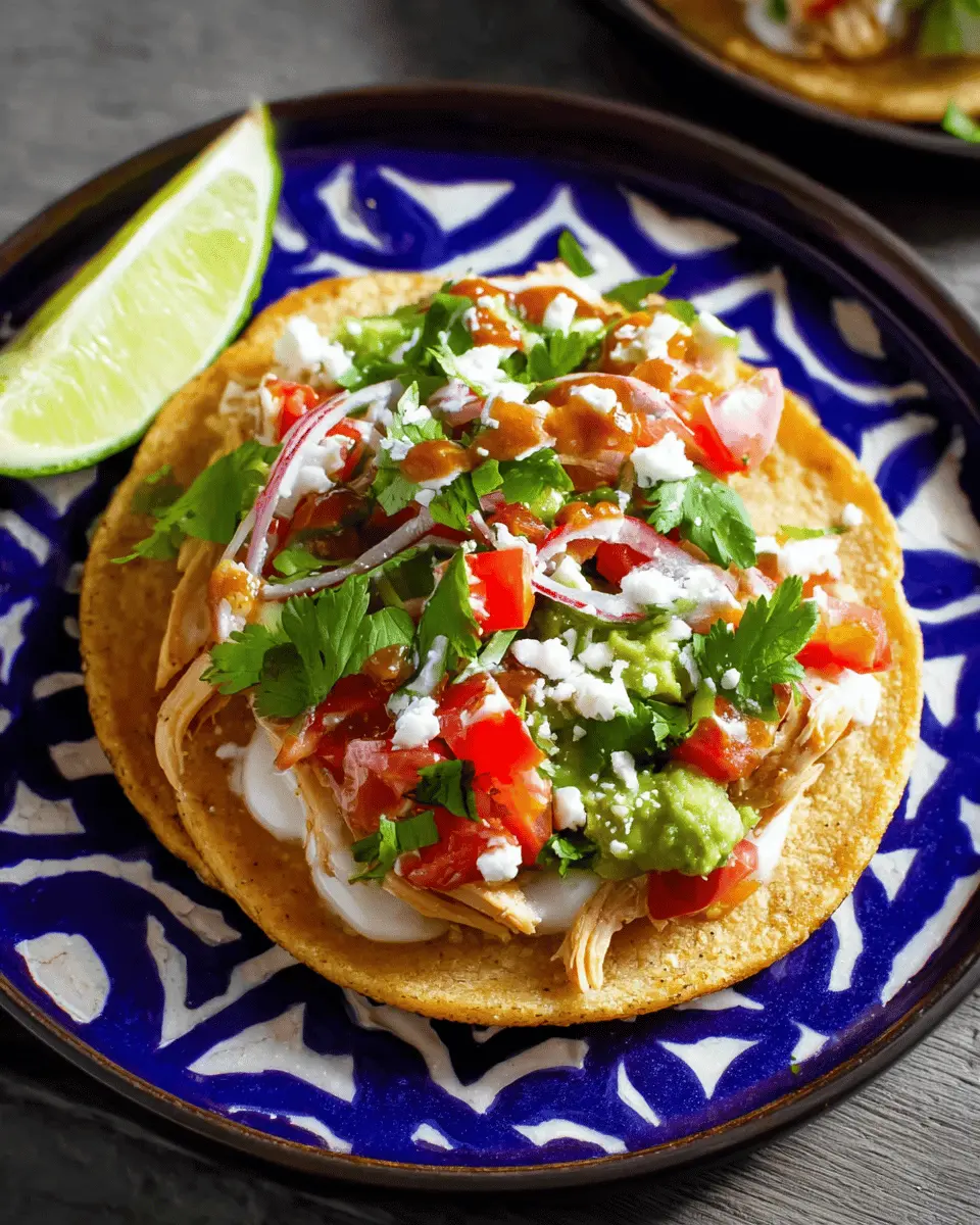rotisserie chicken tostadas