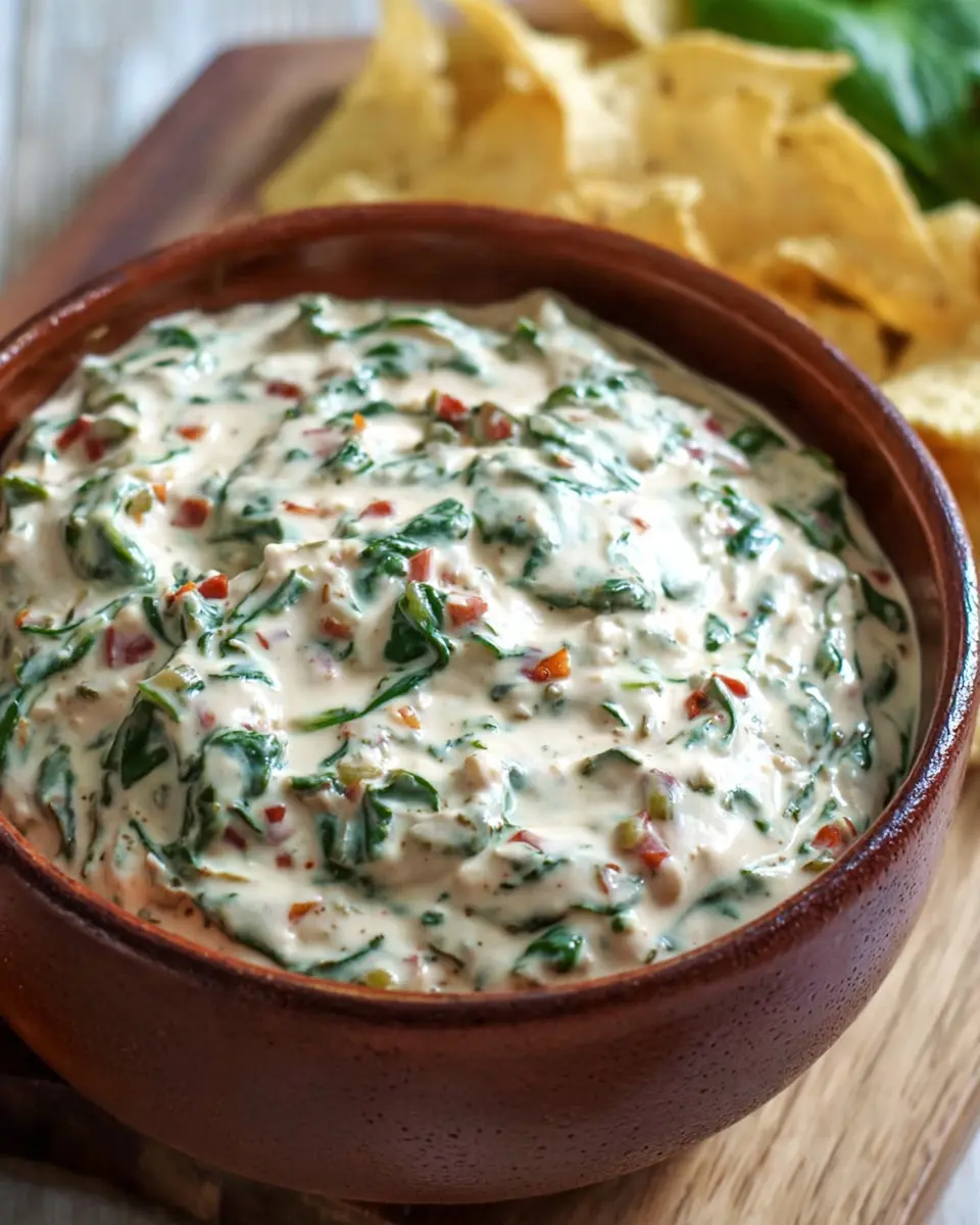 easy spicy espinaca dip